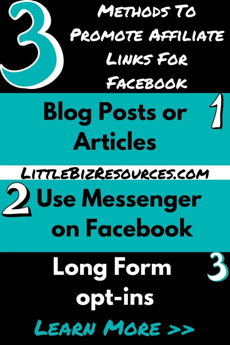 How to Use Facebook for Affiliate Marketing ⋆ Little Biz Resources